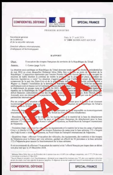 Tchad L ambassade De France Alerte Sur La Circulation D un Faux Tchad L ambassade De France Alerte Sur La Circulation D un Faux